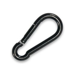 Pösamo Pösamo Karabinerhaken schwarz verzinkt 4 x 40 mm