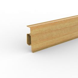 Doellken Kabelkanalleiste 'Cubica 60 sk' buchefarben 250 x 6 x 2,1 cm