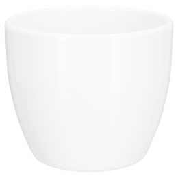 &Uuml;bertopf 'Madrid' wei&szlig; &Oslash; 15 cm