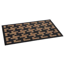 toom Sauberlaufmatte Hahnentritt 58 x 39 cm braun