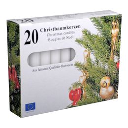 KCB Baumkerzen weiß Ø 1,2 x 10,3 cm, 20 Stück