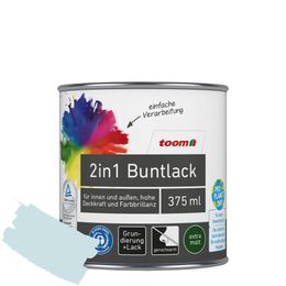 toom 2in1 Buntlack 'Atempause' hellblau matt 375 ml