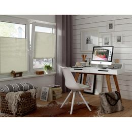Gardinia EasyFix Plissee 'Cara' beige 60 x 130 cm