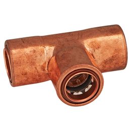 Kupfer-T-St&uuml;ck 15 mm x 9 cm