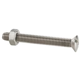 Seilflechter Gewindeschrauben Edelstahl Linsensenkkopf 6 x 50 mm 4 St&uuml;ck