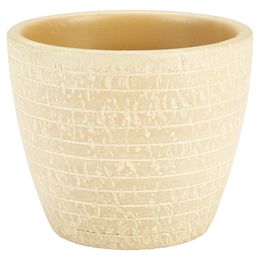 Blumentopf "Porto" Keramik cremefarben &Oslash; 12 cm