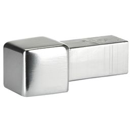 alfer Fliesenecke quadratisch chromfarben 0,8 cm