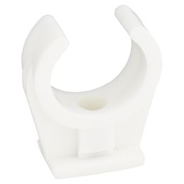 Kirchhoff Rohrclip einfach wei&szlig; &Oslash; 1,8 cm 10 St&uuml;ck