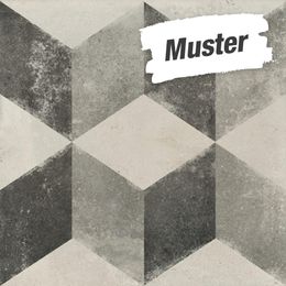 Muster zur Bodenfliese 'Vintage' Feinsteinzeug cubo 20 x 20 cm