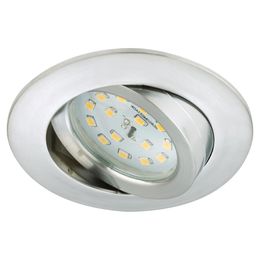 Briloner LED-Einbauleuchte &Oslash; 6,8 cm 5,5 W aluminiumfarben