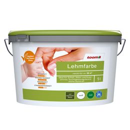 toom Lehmfarbe weiß matt 5 l