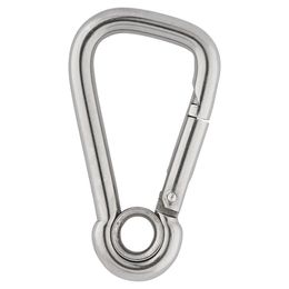 Seilflechter Karabinerhaken asymmetrisch Edelstahl A4 &Oslash; 6 x 60 mm