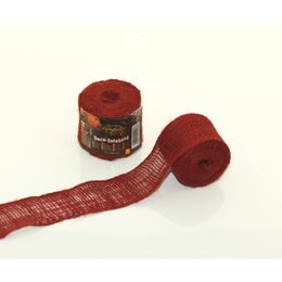 Deco-Juteband 6 x 1000 cm dunkelrot