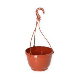 H&auml;ngeampel 'Komet' Kunststoff terrakottafarben &Oslash; 21 cm