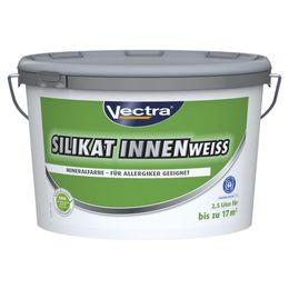 Vectra Silikat-Wandfarbe wei&szlig; matt 2,5 l