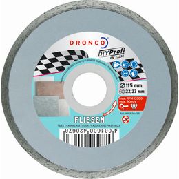 Dronco Diamant-Trennscheibe Fliesen &Oslash; 115 mm