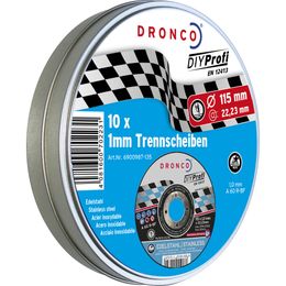 Dronco Trennscheibe Inox &Oslash; 115 x 1,0 mm 10 St&uuml;ck