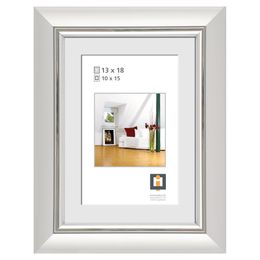 Kunststoffrahmen L5 13 x 18 cm silbern