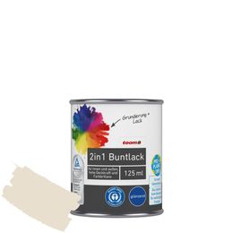 2in1 Buntlack 'Bergkristall' cremewei&szlig; gl&auml;nzend 125 ml