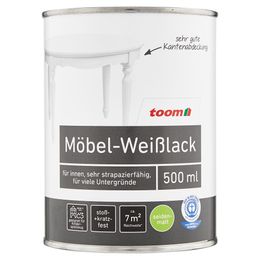 toom M&ouml;bel-Wei&szlig;lack elfenbeinfarben seidenmatt 500 ml