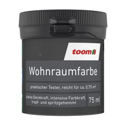 toom Wohnraumfarbe schwarz matt 75 ml