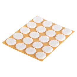 toom Filzgleiter selbstklebend wei&szlig; &Oslash; 1,7 cm 20 St&uuml;ck
