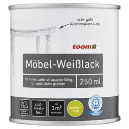 toom M&ouml;bel-Wei&szlig;lack elfenbeinfarben seidenmatt 250 ml