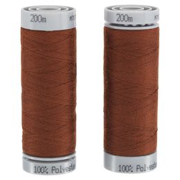 GERSTER Nähgarn Polyester braun 2,2 x 9 cm