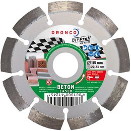 Dronco Diamant-Trennscheibe Beton &Oslash; 115 mm