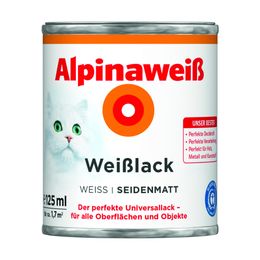 Wei&szlig;lack 'Alpinawei&szlig;' seidenmatt 125 ml