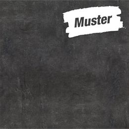 Muster zur Bodenfliese 'Beton' Feinsteinzeug anthrazit 32,5 x 32,5 cm