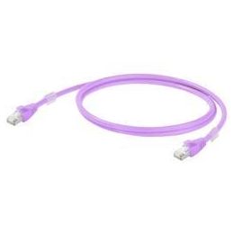 Weidm&uuml;ller 2701550002 RJ45 Netzwerkkabel, Patchkabel CAT 6a S/FTP 0.20 m Violett 1 St.