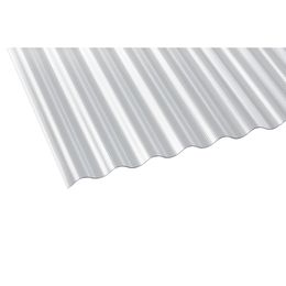 PC-Wellplatte 'Sinus 76/18' transparent 200 x 90 x 0,14 cm