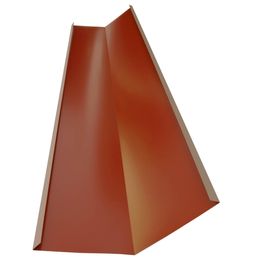Kehlrinne terrakottafarben verzinkt 100 x 41,6 x 0,04 cm