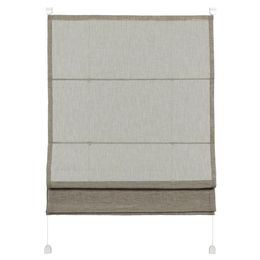 EasyFix Raffrollo mit 2 Bedienschienen kaffee 50 x 140 cm
