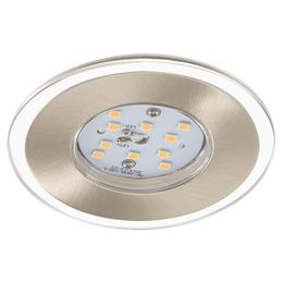 Briloner LED-Einbauleuchten 5,5 W &Oslash; 8 cm 3 St&uuml;ck nickelfarben matt