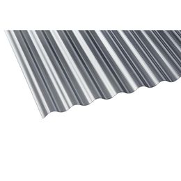 Gutta PC-Wellplatte 'Sinus 76/18' anthrazit 200 x 90 x 0,14 cm