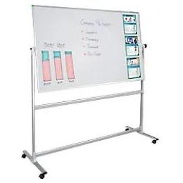 Franken Mobiles Whiteboard Freistehend Magnetisch Emaille Beidseitig 120 (B) x 90 (H) cm