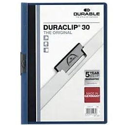 Durable Duraclip Klemmmappe 30 Blatt DIN A4 Blau