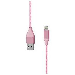 XLayer 217079 1 x USB Stecker auf 1 x Apple Lightning Stecker Ladekabel 1,5m Rosa