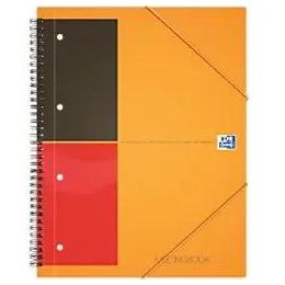 Oxford International Collegeblock DIN A4+ Liniert Spiralbindung PP (Polyproplylen) Orange 160 Seiten 80 Blatt