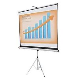 NOBO Flexible Projektionsleinwand 1902396 Mit Dreibeinstativ Format 4:3 175 x 132,5 cm