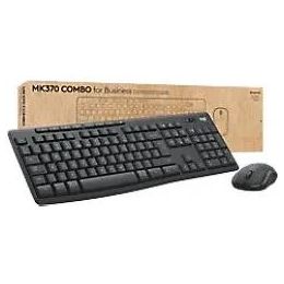 Logitech Business Keyboard und Maus Kabellos QWERTZ mit Bluetooth Graphit MK370