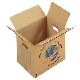 RAJA Umzugskarton 1-wellig Pappe 350 (B) x 300 (T) x 550 (H) mm Braun 20 Stück