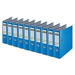 bene! Bene No.1 Power Breit Ordner DIN A4 80 mm Blau 2 Ringe 291400 PP (Polypropylen) Glatt Hochformat 10 Stück