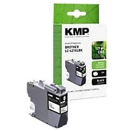 KMP Kompatibel Brother LC421XLBK Tintenpatrone Schwarz