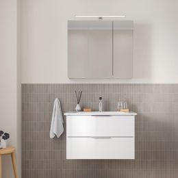 Steinkamp Living 2.0 / Villeroy & Boch Venticello CeramicPlus Badmöbel Set 80 cm mit Spiegelschrank