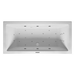 RIHO Rethink Cubic Badewanne 200 x 90 cm links mit RIHO Fall + Joy-System