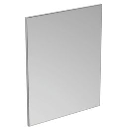 Ideal Standard Mirror & Light in Aluminiumoptik 80 x 100 cm – Reversibel und mit Rahmen