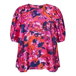 ZIZZI Bluse 'Molia' Damen Gr&ouml;&szlig;e 5XL/6XL marine / orange / pink